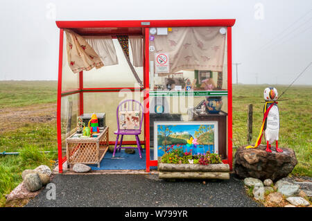 Unst Bus Shelter (Bobby's Bus Shelter), Unst, Shetland, Scotland, UK ...