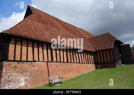 The Barley Barn, Cressing Temple Barns, an ancient monument situated ...