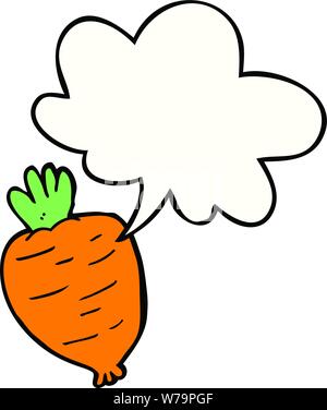 cartoon root vegetable with speech bubble Stock Vector Image & Art - Alamy