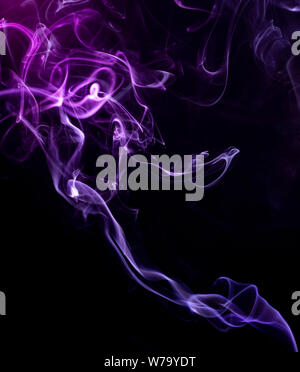 Incense smoke macro shape Stock Photo - Alamy