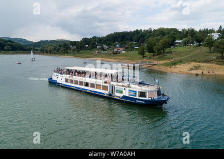 DOMASA, SLOVAKIA - AUG 3, 2019: Boat Bohemia has arrived to cruise ...