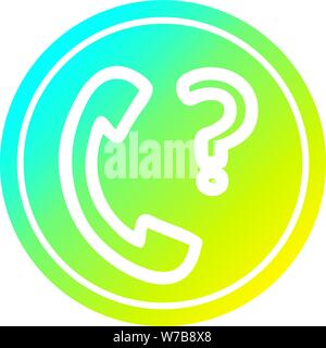 question mark circular icon with cool gradient finish Stock Vector ...