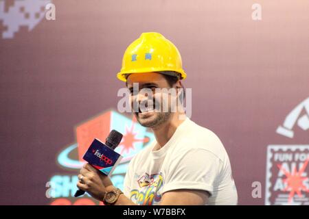American actor Brett Dalton, best known for playing Grant Ward and Hive ...