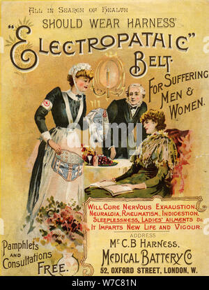 Harness Electropathic Belts, 19th century. Artist: Unknown Stock Photo - Alamy