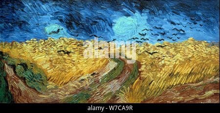 Crows over a wheat field 1890 by Vincent van Gogh exhibited at the ...