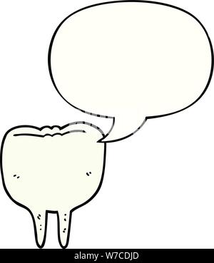 cartoon tooth with speech bubble Stock Vector Image & Art - Alamy