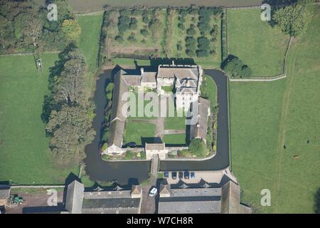 The medieval fortified manor house of Markenfield Hall with associated ...