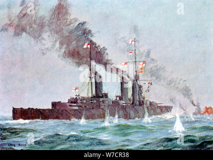 World War One - HMS Lion - Battle of Jutland Stock Photo - Alamy