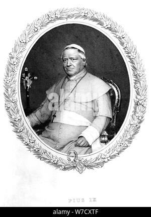 Portrait of Italian pope Pius IX, 1800 ca Stock Photo - Alamy