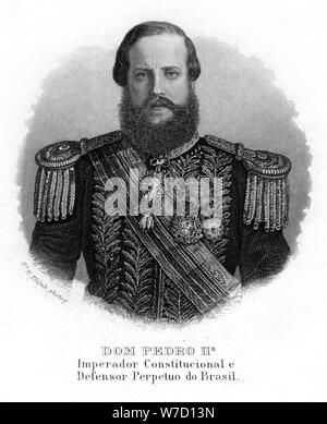 Portrait of Dom Pedro , Emperor of Brazil ( 1825 - 1891 Stock Photo ...