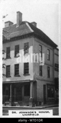 Dr Samuel Johnson's House - exterior view of Dr Johnson's House (C.17th ...