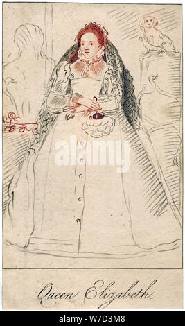 Elizabeth I of England (1533-1603). Location: BIBLIOTECA NACIONAL ...