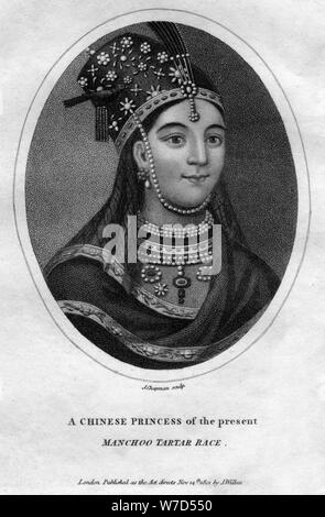 Portrait of a Tartar woman, 19th century. Artist: Unknown Stock Photo ...