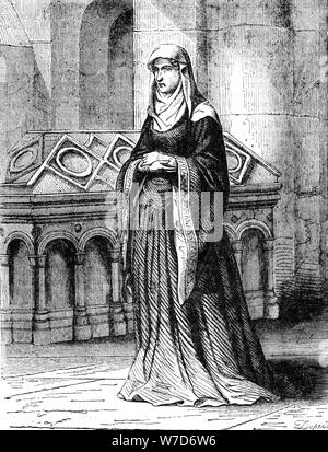 Matilda ( 1080 - 1118 ) Queen of England wife of Henry I from a statue ...