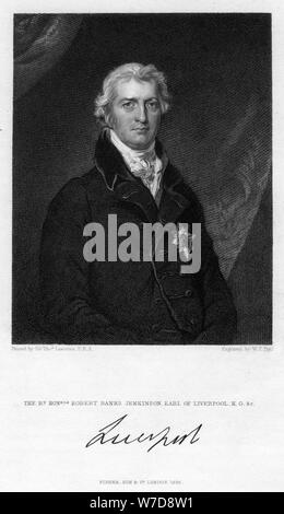 Portrait of Robert Jenkinson, 2nd Earl of Liverpool an English Stock ...