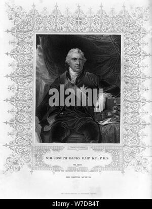 Sir Joseph Banks 1743 1820 naturalist and botanist 1st Baronet GCB, PRS ...