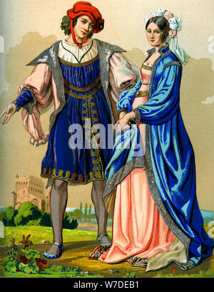 15th Century Noble men of France Stock Photo - Alamy