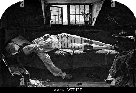 Chatterton (The Death of Chatterton), 1856 Artist: Henry Wallis Thomas ...