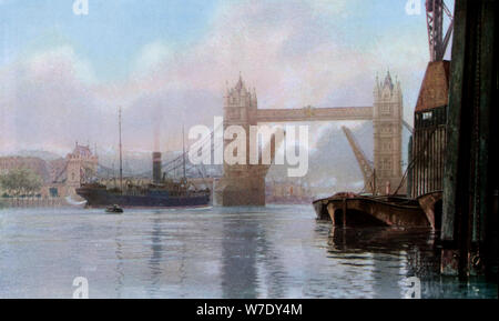 'The Tower of London and the Tower Bridge, London, England', c1930s ...