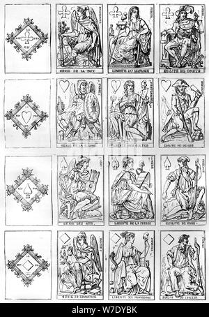 French Revolution Cards Stock Photo - Alamy