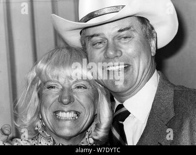 Actor Larry Hagman with wife Maj Axelsson Stock Photo - Alamy