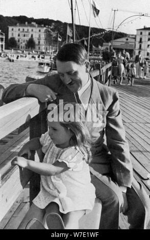 Adolf Hitler and Helga Goebbels Stock Photo - Alamy