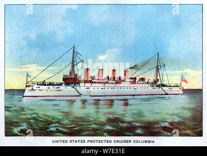The United States Protected Cruiser Columbia before the Spanish ...