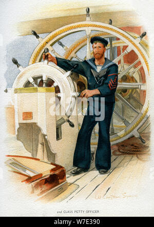 Royal Navy Helmsman Stock Photo - Alamy