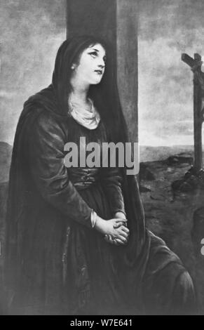 Mary Magdalene at the cross, print Stock Photo - Alamy