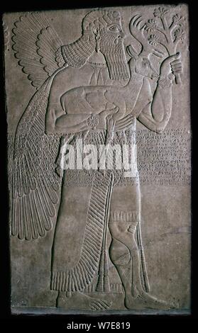 Unknown Artist, Assyrian Relief: Ashurnasirpal with Attendants ...