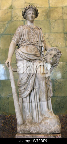 Statue of Melpomene. Muse of Tragedy. Roman, after Greek model of 2nd ...