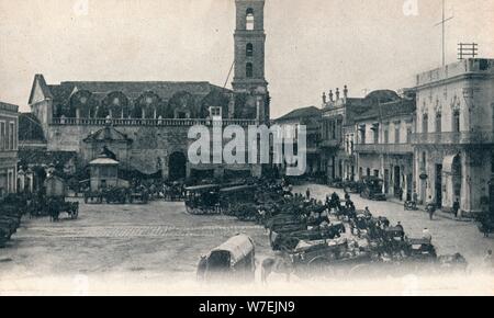 Custom House and Square, Havana, Cuba, c1900. Artist: Unknown Stock ...