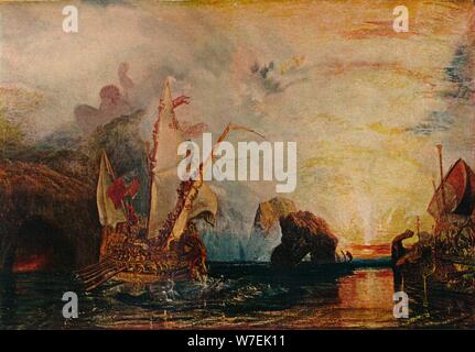 Ulysses deriding Polyphemus - Homer's Odyssey, 1829, (1911). Artist ...