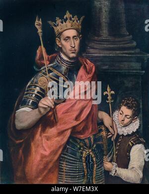Louis IX of France holding a royal court of justice under an oak tree ...