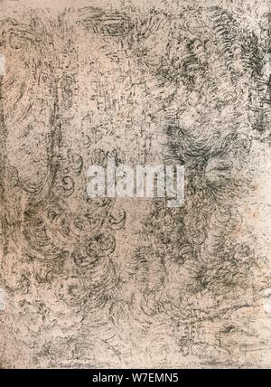 Leonardo Da Vinci, A Deluge, drawing, circa 1517 Stock Photo - Alamy