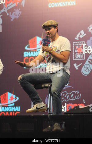 American actor Brett Dalton, best known for playing Grant Ward and Hive ...
