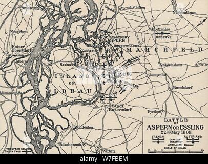 Battle of Aspern-Essling 1809. Vienna Austria. War of Fifth Stock Photo ...