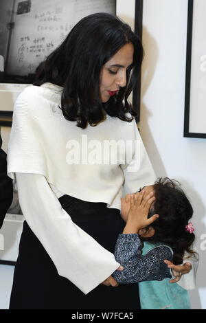 French photographer Anaistamo Martane, the wife of Chinese actor Liu Ye ...