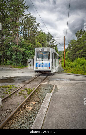 TRONDHEIM, NORWAY - JULY 16, 2019: The Trondheim Tramway in Trondheim ...