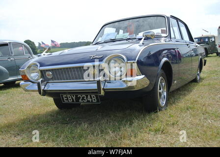 A 1964 Ford Corsair parked up on display at the English Riviera classic ...