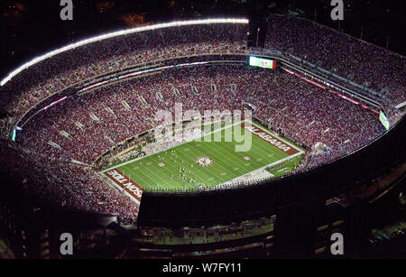 Aerial view of the University of Alabama football stadium, Tuscaloosa ...