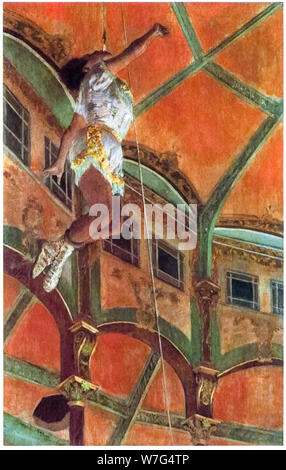 Miss La La at the Cirque Fernando, Painting by Edgar Degas Stock Photo ...