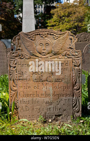Ancient cemetery, Hartford, Connecticut Stock Photo - Alamy