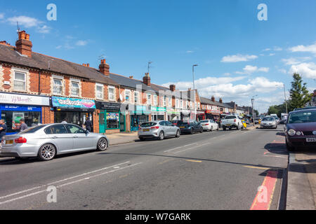 A view down Oxford Road in Reading, Berkshire, UK looking towards a ...
