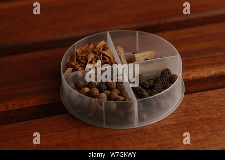box with spices for cocktails with vocka Stock Photo - Alamy