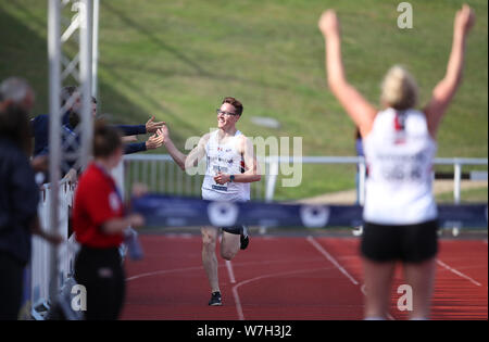Great Britain's Myles Pillage (left) and Kerenza Bryson celebrate ...
