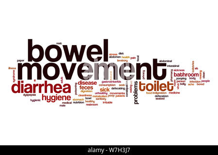 Bowel movement word cloud Stock Photo - Alamy
