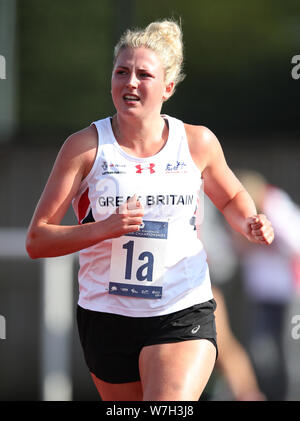 Great Britain's Kerenza Bryson during the run shoot part of the mixed ...