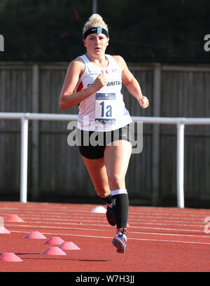 Great Britain's Kerenza Bryson during the run shoot part of the mixed ...