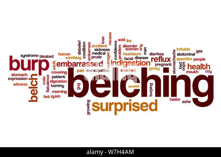 Belching word cloud Stock Photo - Alamy